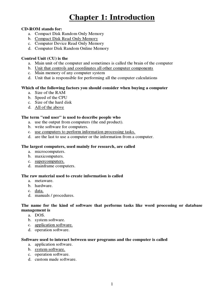 Computer Skills | PDF | Computer Data Storage | Microcomputers