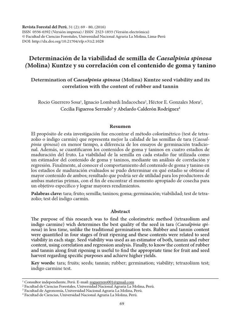 Tara Semilla PDF | PDF | Semilla | Germinación