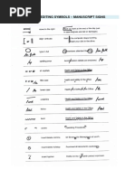 EDPM-Manuscript Signs Exercise | PDF | Graphic Design | Notation