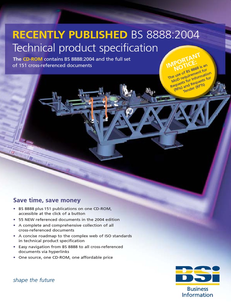 BS8888 2004 Technical Product Specification PDF | PDF | Technical ...