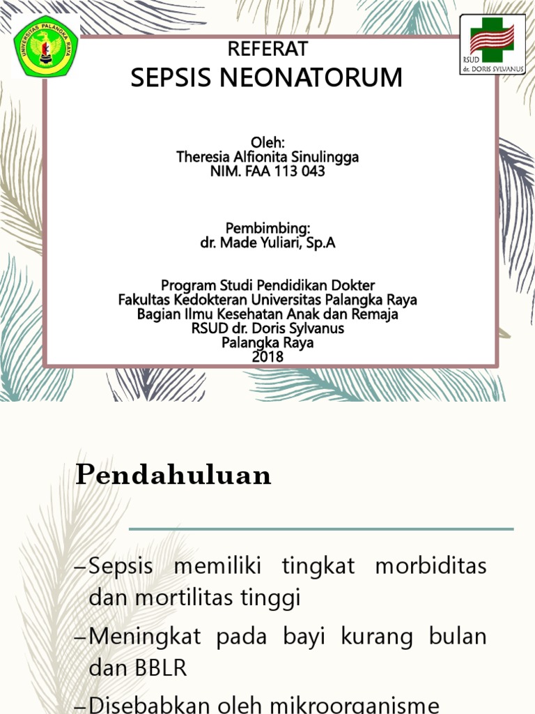 Sepsis Neonatorum | PDF