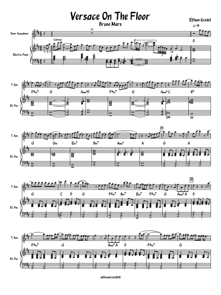 Versace On The Floor: Bruno Mars | American Styles Of Music | European ...