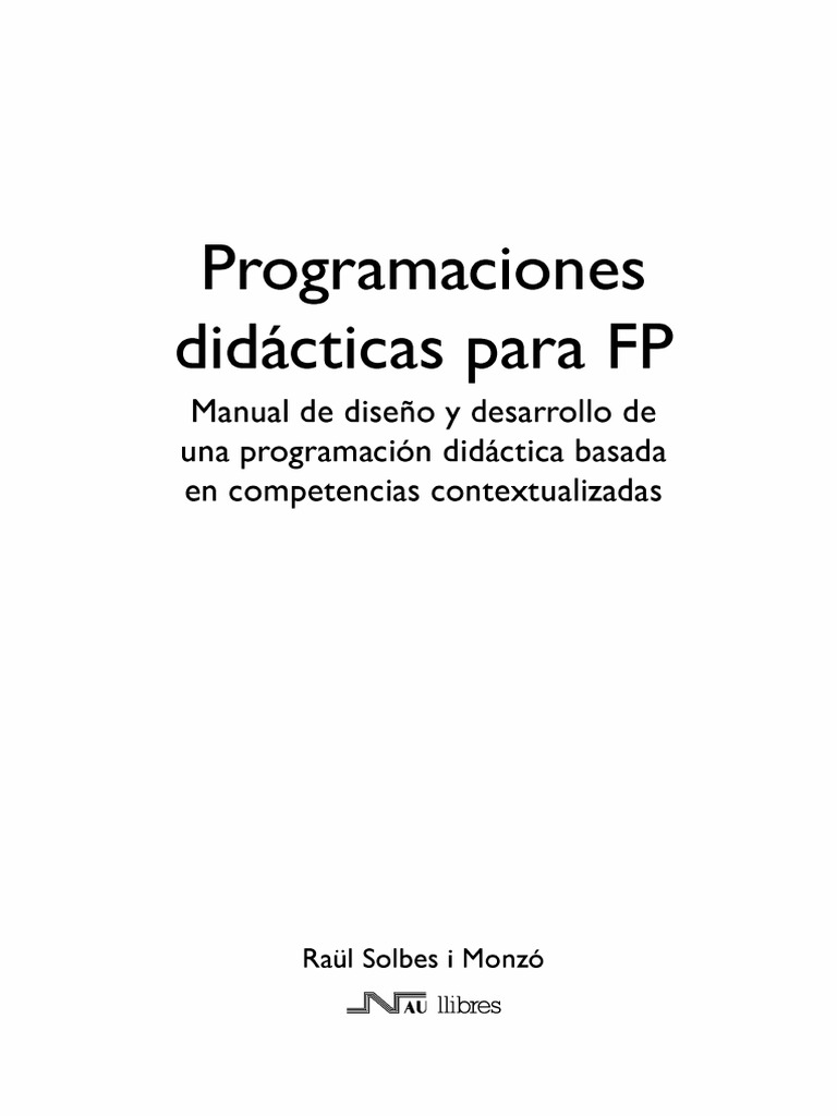 Programacion Didactica | PDF | Evaluación | Plan de estudios