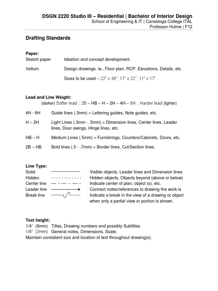 Wood Drafting Standards | PDF | Door | Drawing