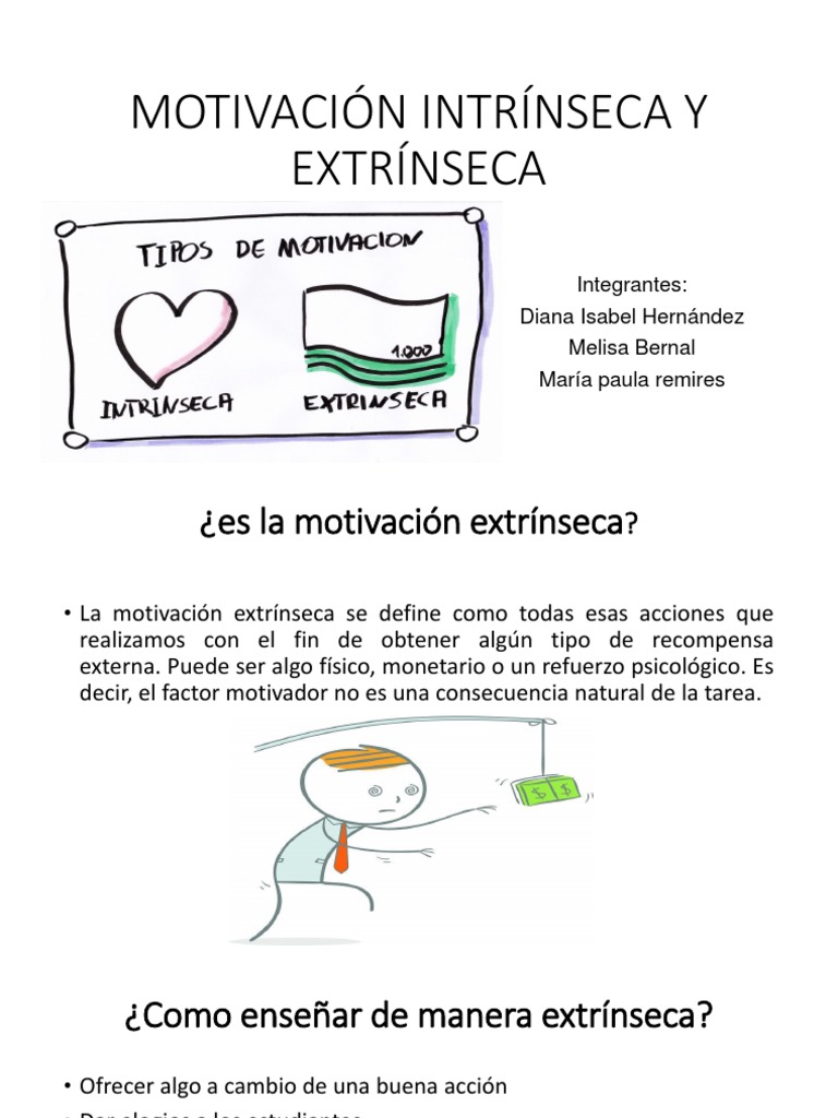 Motivación Intrínseca y Extrínseca | PDF