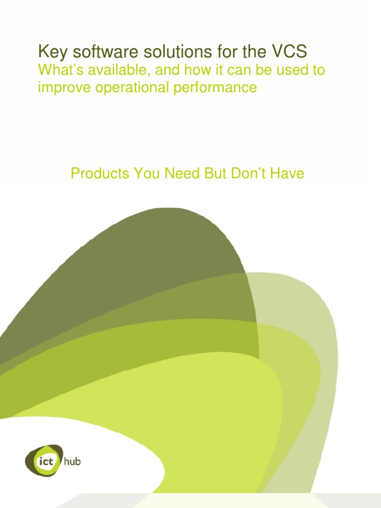 Key Software Solutions For The VCS: What's Available, and How It Can Be ...