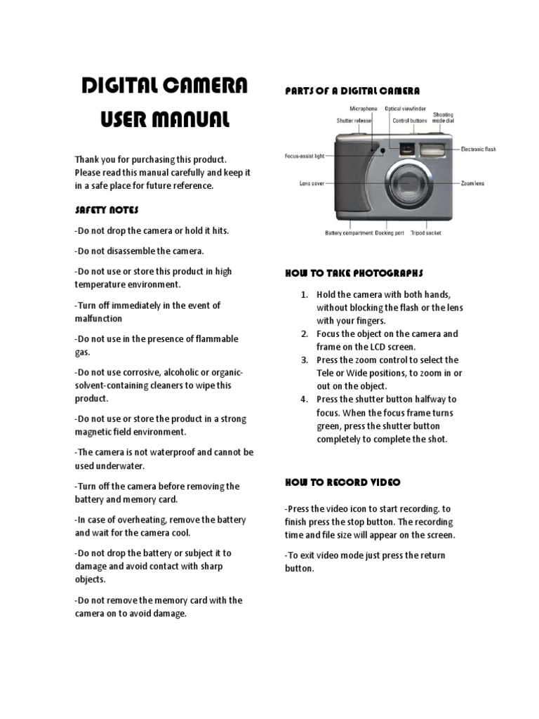 Everything You Need to Know About Your Digital Camera | PDF | Flash ...