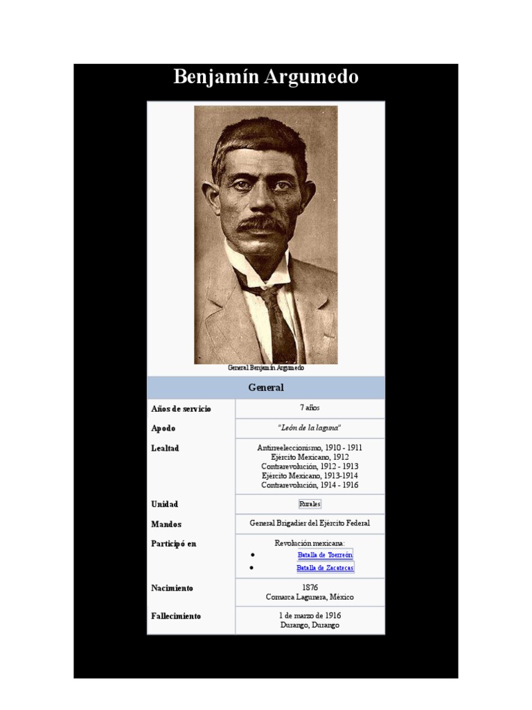 ARGUMEDO, Benjamín - Historia de La Revolución Mexicana | PDF ...