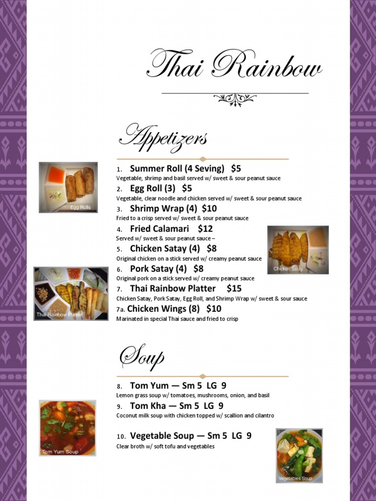 Thai Rainbow | Download Free PDF | Thai Cuisine | Curry