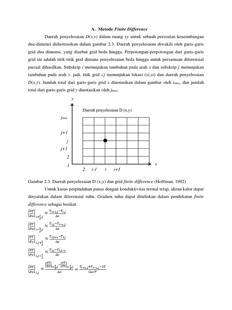 Metode Finite Difference | PDF