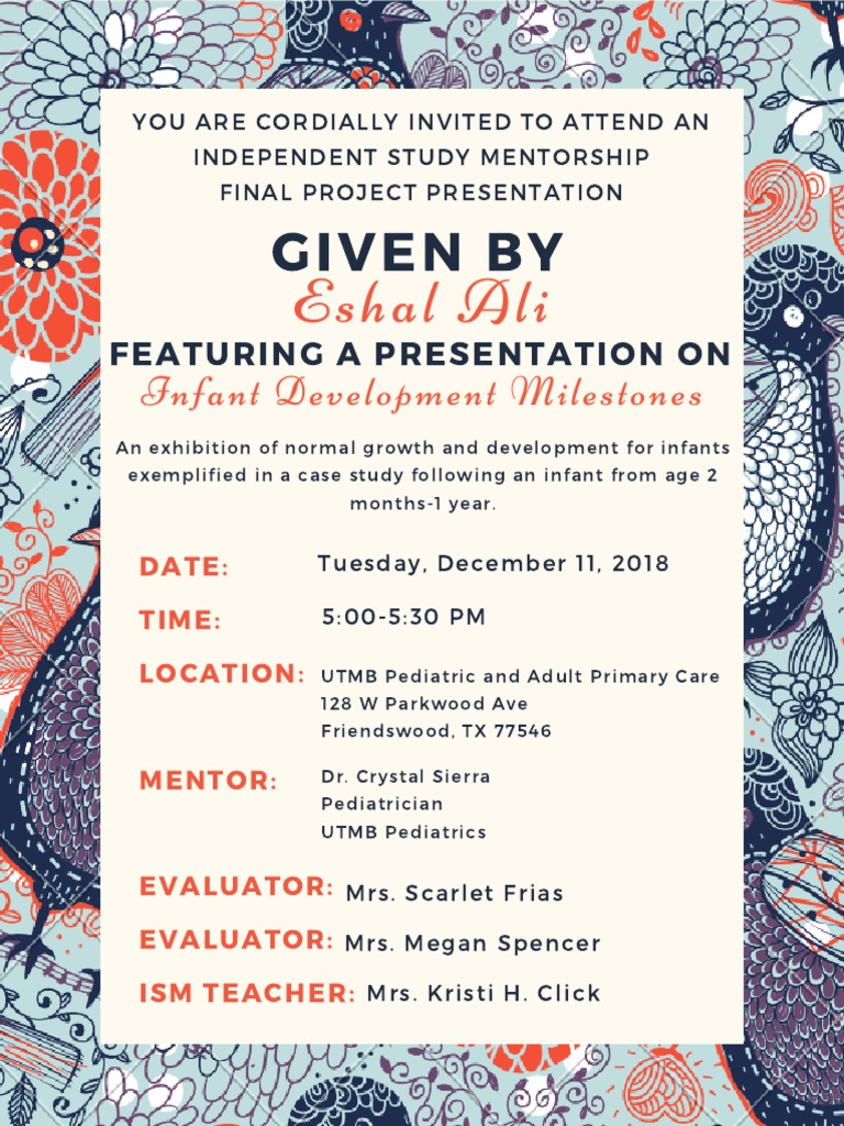 Ism Presentation Invitation | PDF | Wellness