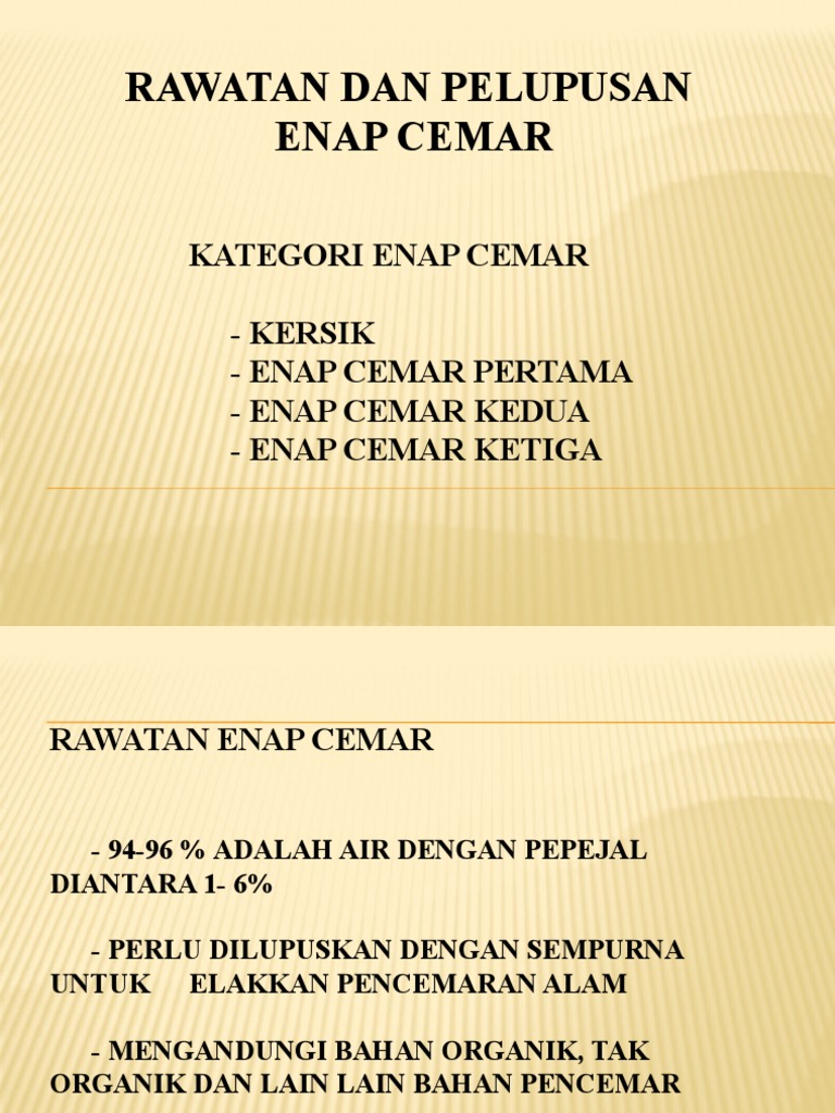Rawatan Dan Pelupusan Enap Cemar | PDF
