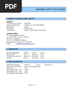 Msds Formalin | PDF | Formaldehyde | Toxicity