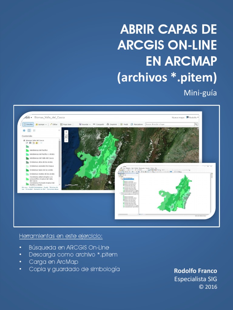 Abrir Capas de Arcgis On-Line en Arcmap Archivos-Pitem1 | PDF | Arc Gis ...