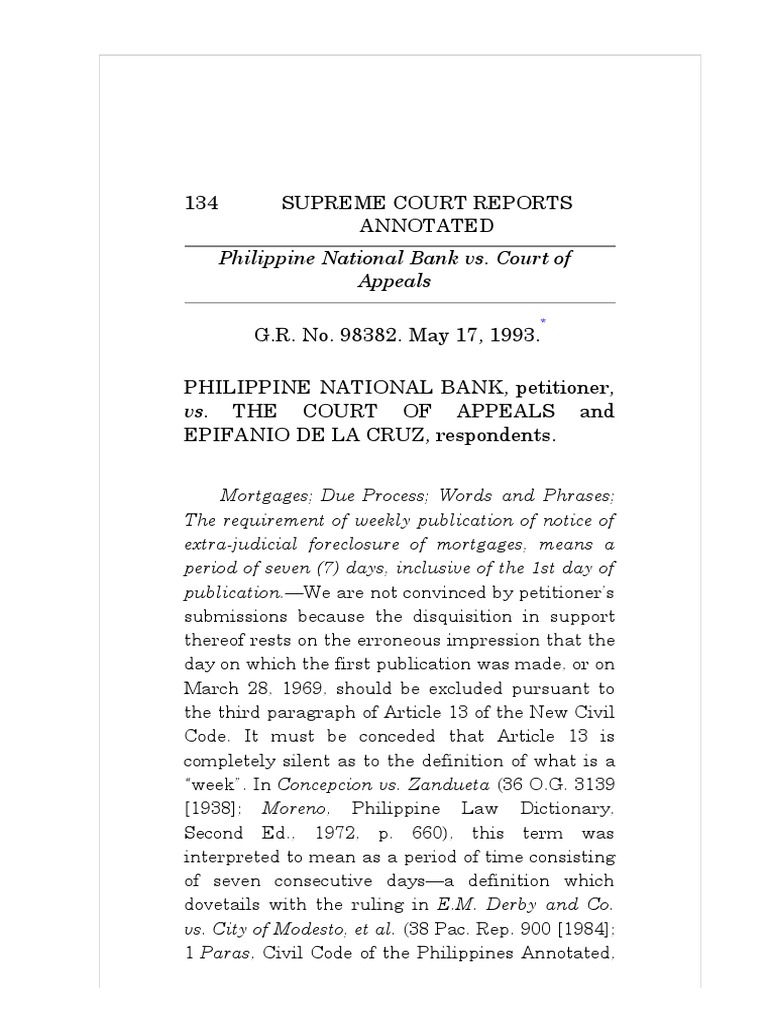 PNB v. CA | PDF | Foreclosure | Promissory Note