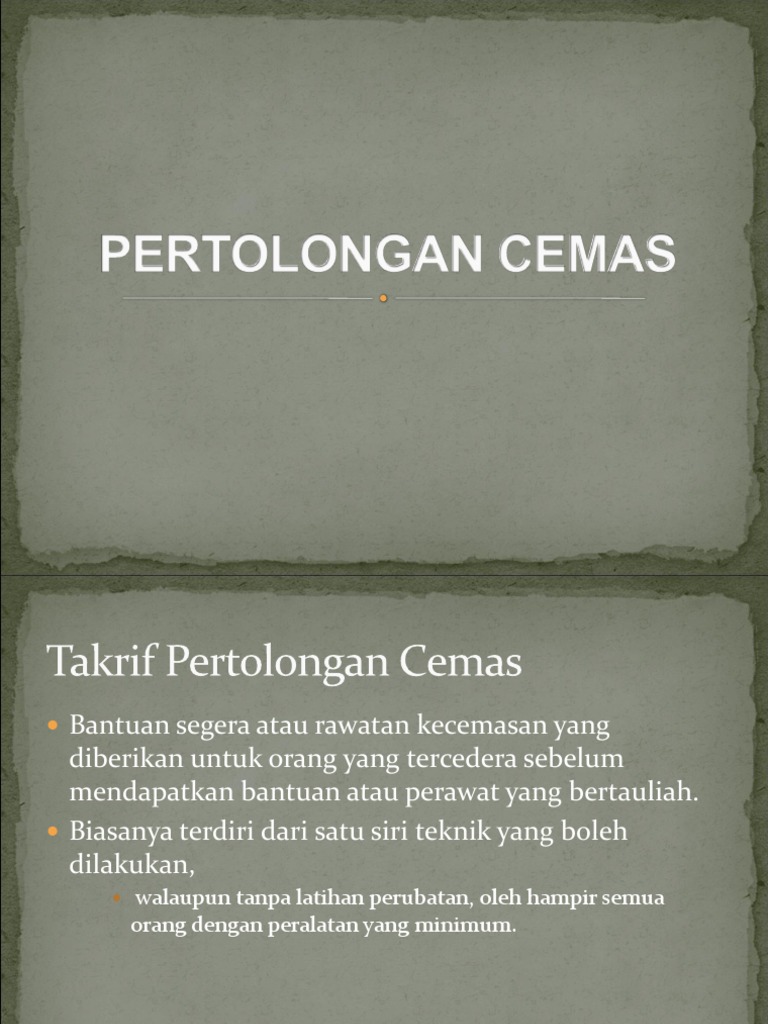 BANTUAN CEPAT DAN RAWATAN KECEMASAN | PDF