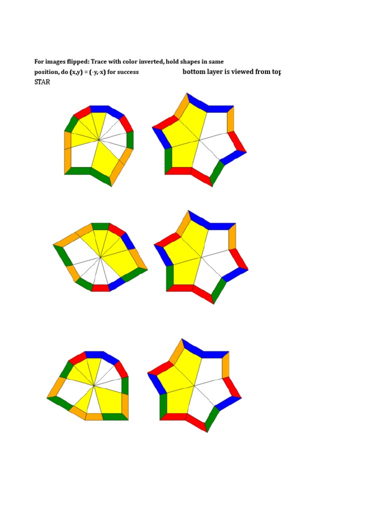 Square 1 Cube Shape Algorithms | PDF | Teaching Mathematics