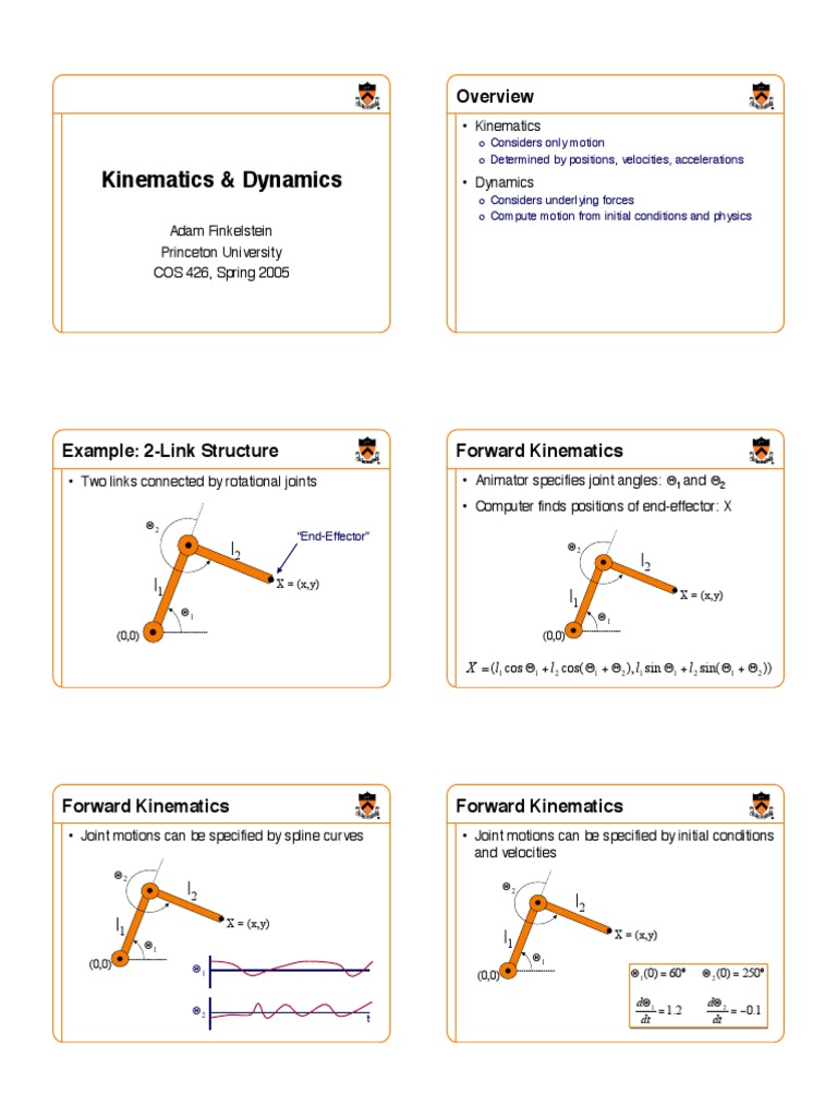 18-kinematics.pdf | Kinematics | Mathematical Optimization