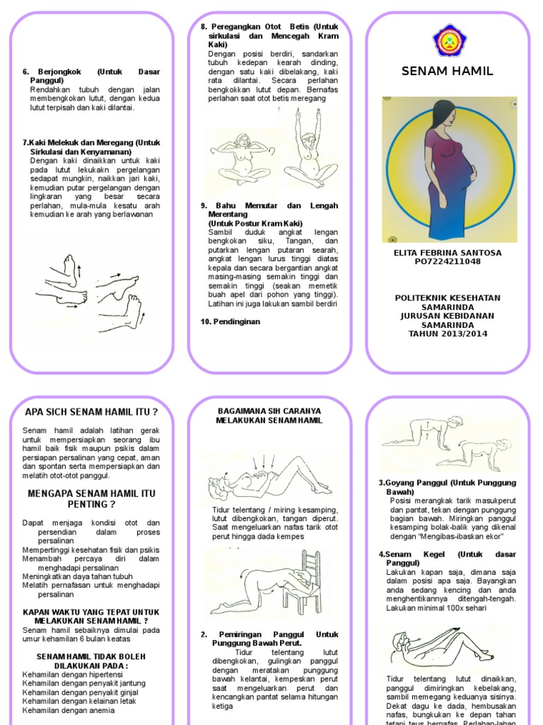 Senam Hamil Leaflet | PDF