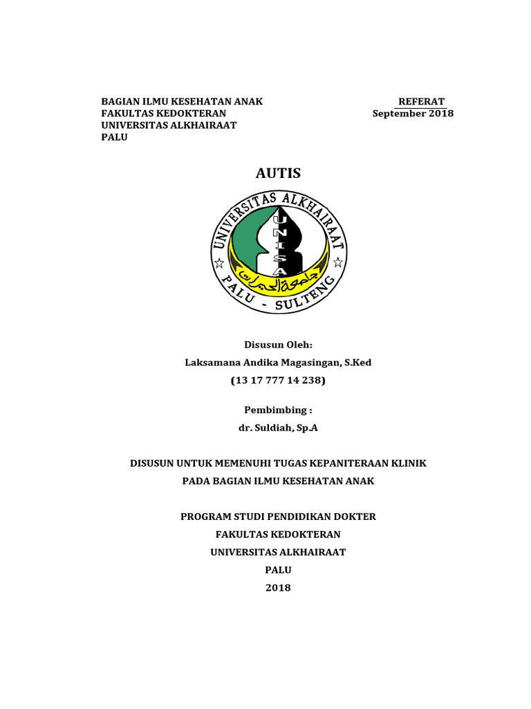 Memahami Autisme pada Anak | PDF