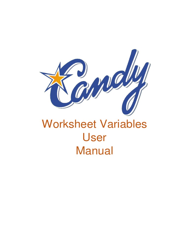 Worksheet Variables User Manual | PDF | Parameter (Computer Programming) | Variable (Mathematics)
