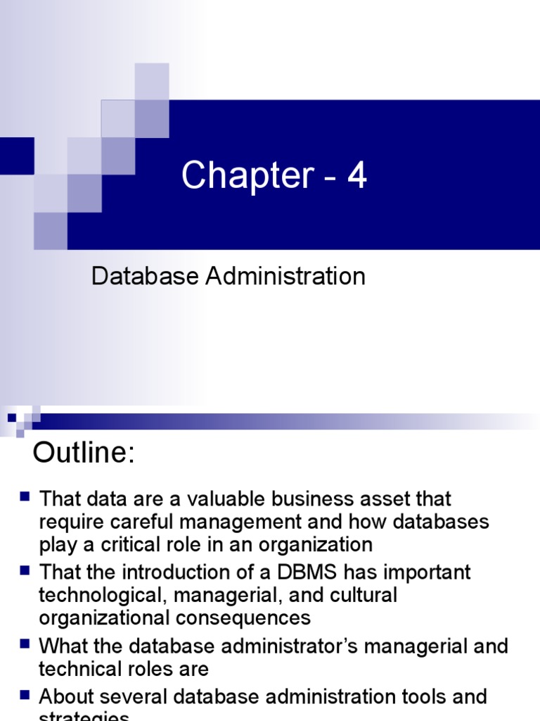 Chapter - 4: Database Administration | PDF | Databases | Oracle Database