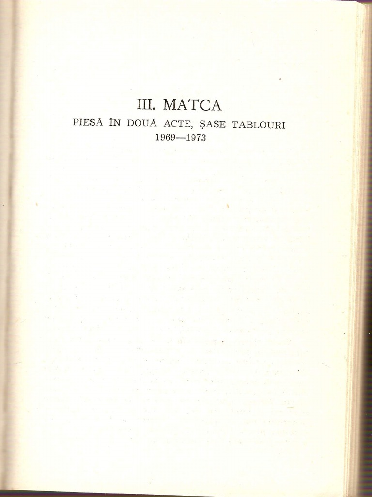 Marin Sorescu - Matca PDF | PDF