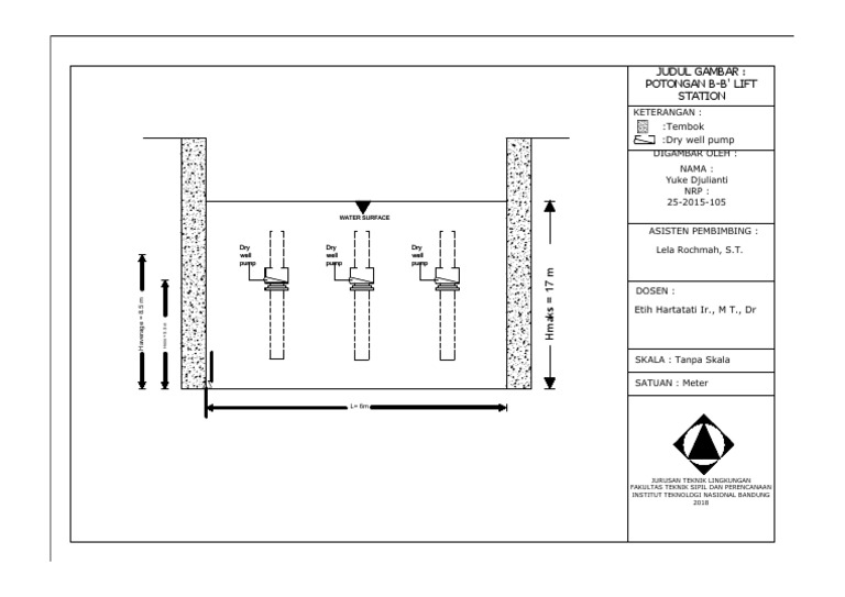 Denah Lift Station (2010) - Model2 | PDF