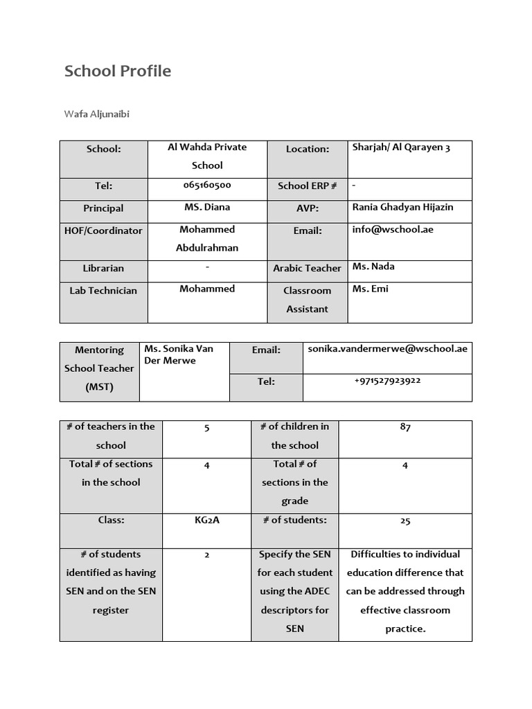 School Profile | PDF