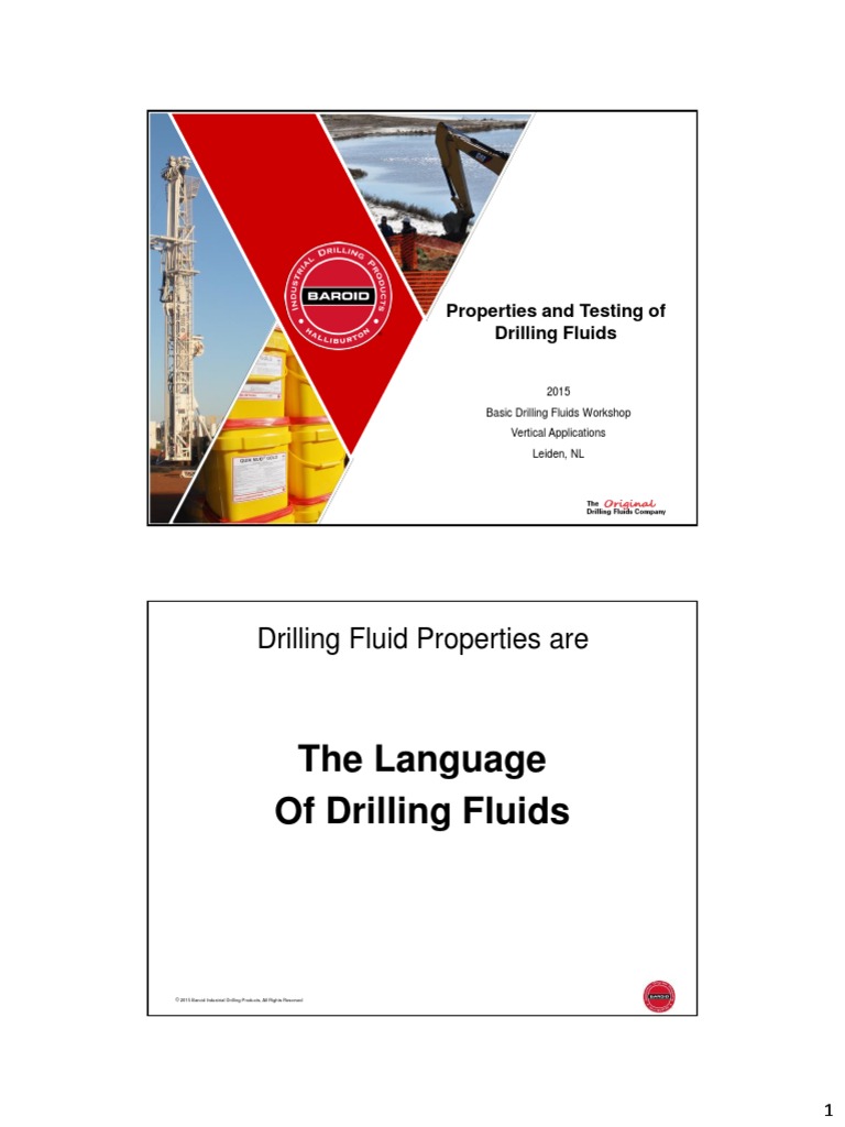 2015-1-2 Properties and Testing of Drilling Fluids | PDF | Rheology ...
