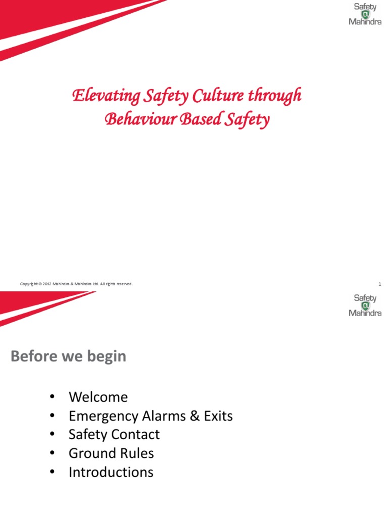 Elevating Safety Culture Through BBS | PDF | Safety | Motivation