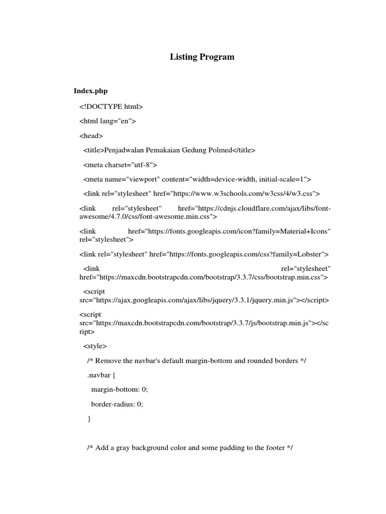 Listing Program | PDF | Information Technology Management | Computer Data