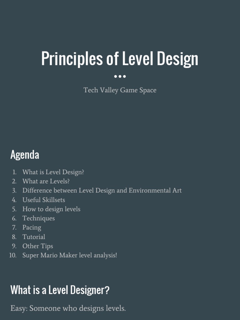 Principles of Level Design | PDF | Design | Gaming