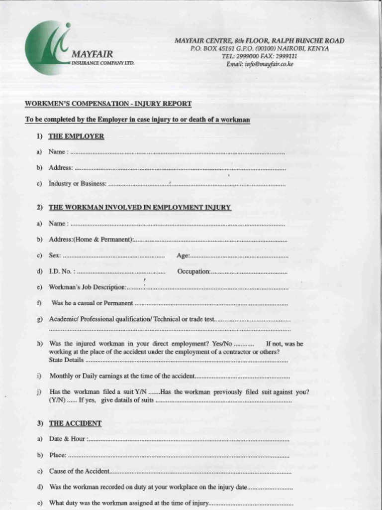 Mayfair Wiba Claim Form | PDF