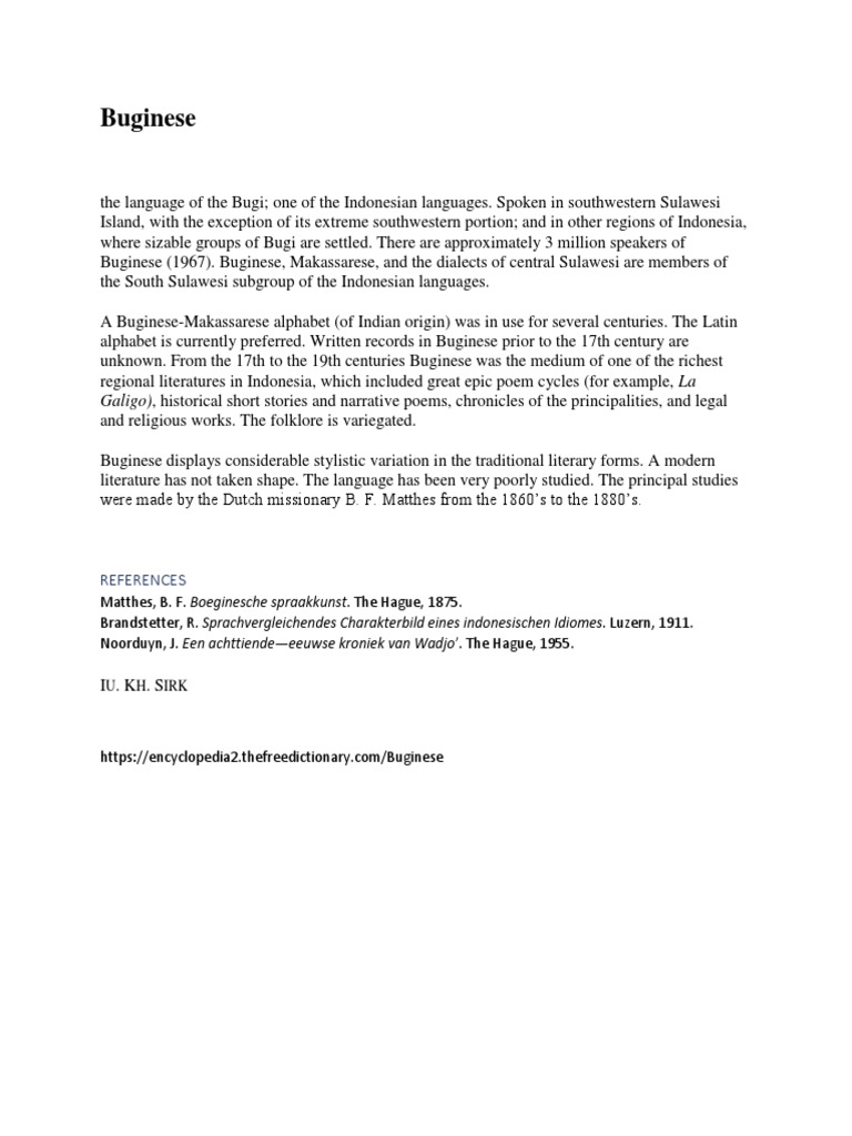 Buginese: Galigo), Historical Short Stories and Narrative Poems ...