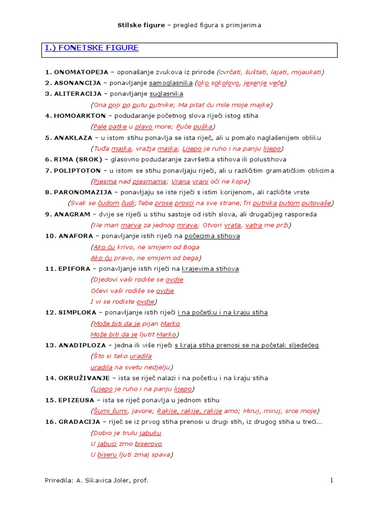 Stilske Figure | PDF