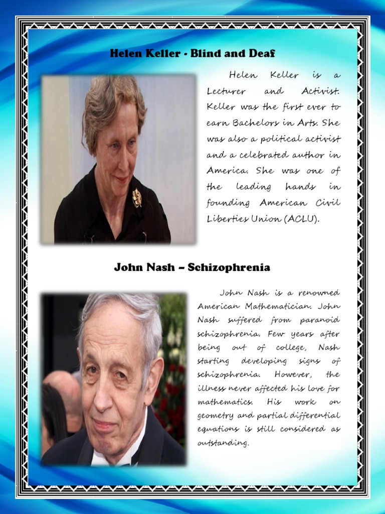 Helen Keller - Blind and Deaf | PDF | Stephen Hawking | Thomas Edison