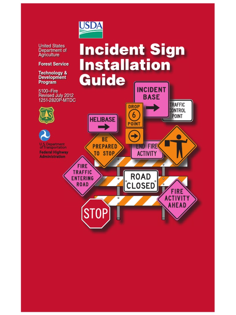 Incident Sign Installation Guide | PDF | Road Safety | Traffic