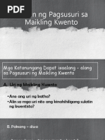 Balangkas NG Pagsusuri NG Awit | PDF