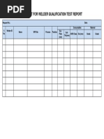 Welders Continuity Log: Name Welder ID Process | PDF | Technology ...