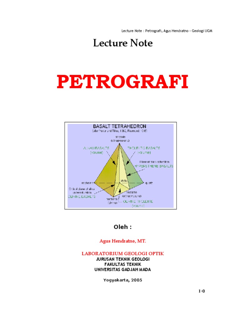 Lecture - Petrografi | PDF