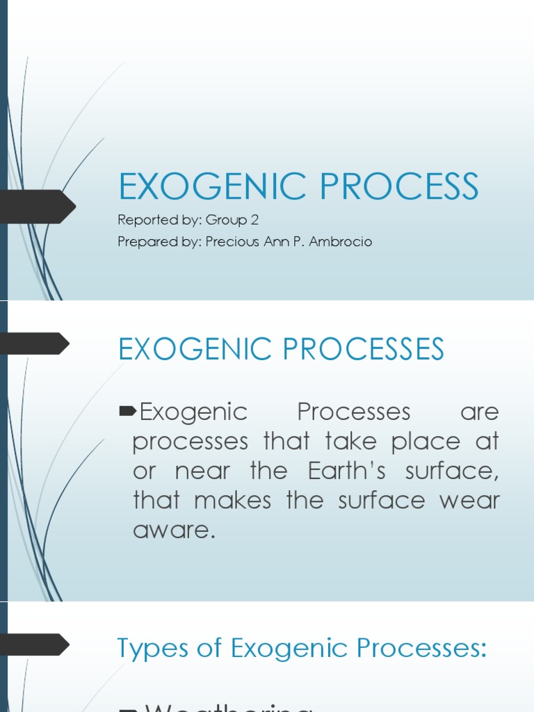 Exogenic Processes | PDF | Weathering | Erosion