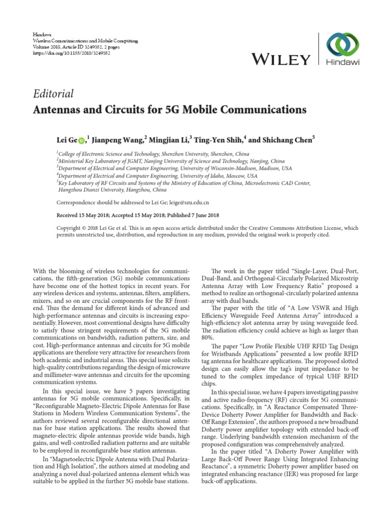 5G A Technology Vision | PDF | Antenna (Radio) | Mimo