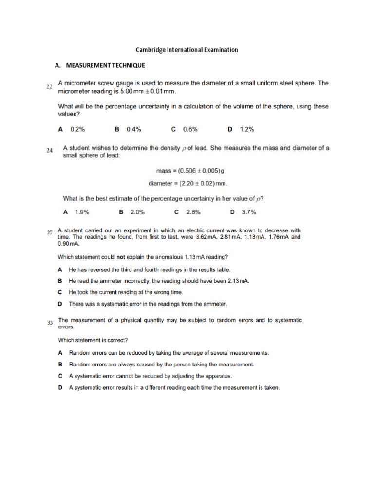 Cambridge International Examination | PDF