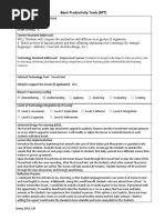 Technology Integration Lesson Plan Template-1 | PDF | Senses | Lesson Plan