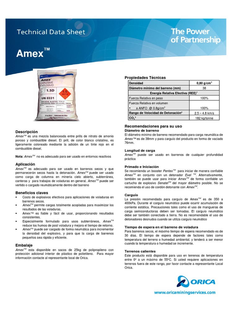 AMEX - Chile - Español | PDF | Material explosivo | Química