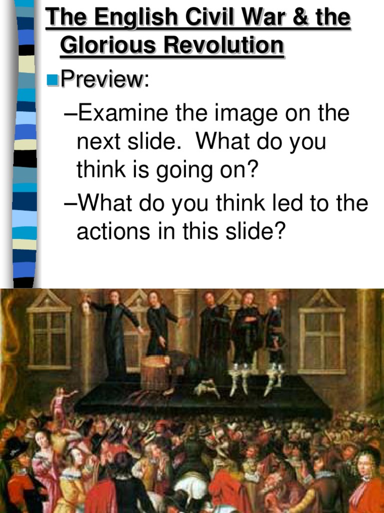 English Civil War and Glorious Revolution | PDF | English Civil War ...