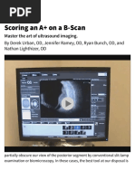 B Scan | PDF | Medical Ultrasound | Human Eye