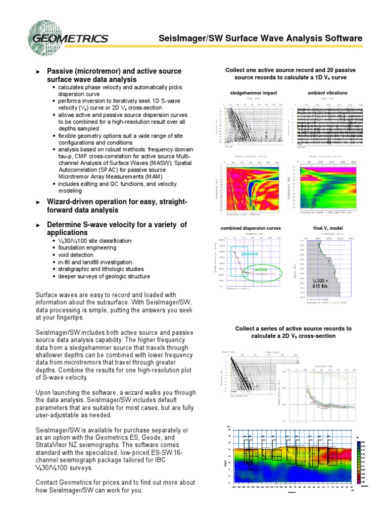 SeisImager/SW Surface Wave Analysis | PDF | Applied And ...