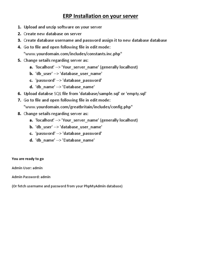 ERP User Manual - Source Codes | PDF | User (Computing) | Databases